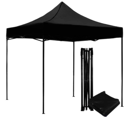 TOLDO 3X3 COLOR NEGRO CON FILTRO UV - IMPORTADORARAF